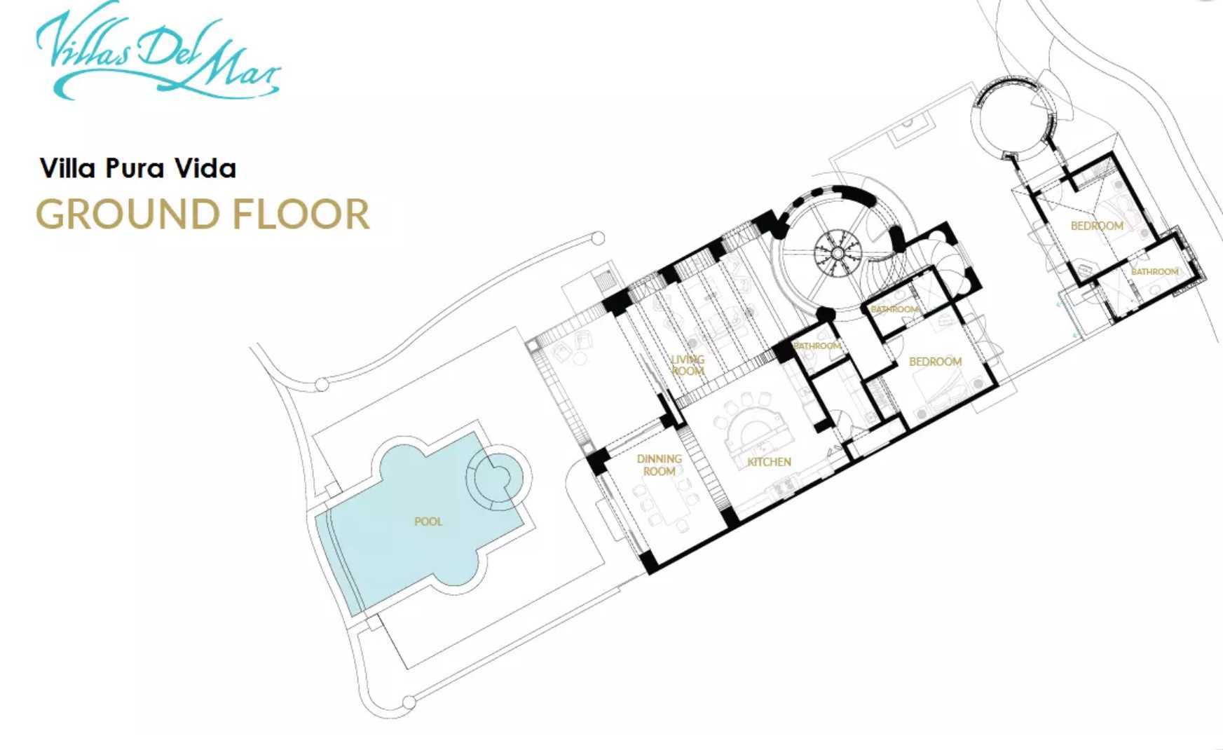 Cabo Resort Villa Floor Plan