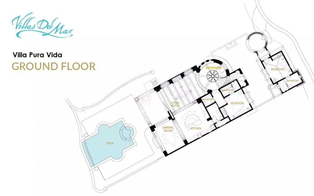 villa-pura-vida-floorplan-1-copy | Cabo Luxury Rentals